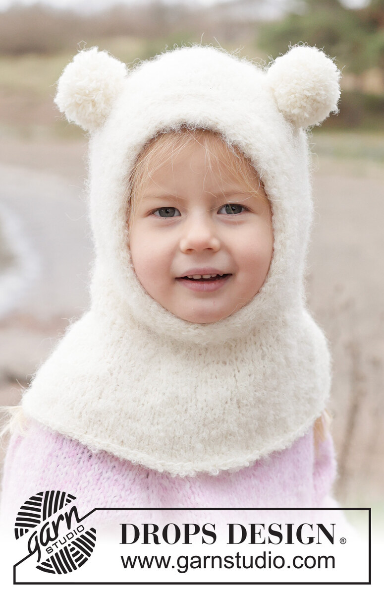 50-12 Snow Bear Balaclava by DROPS Design - Achetez pas cher ici