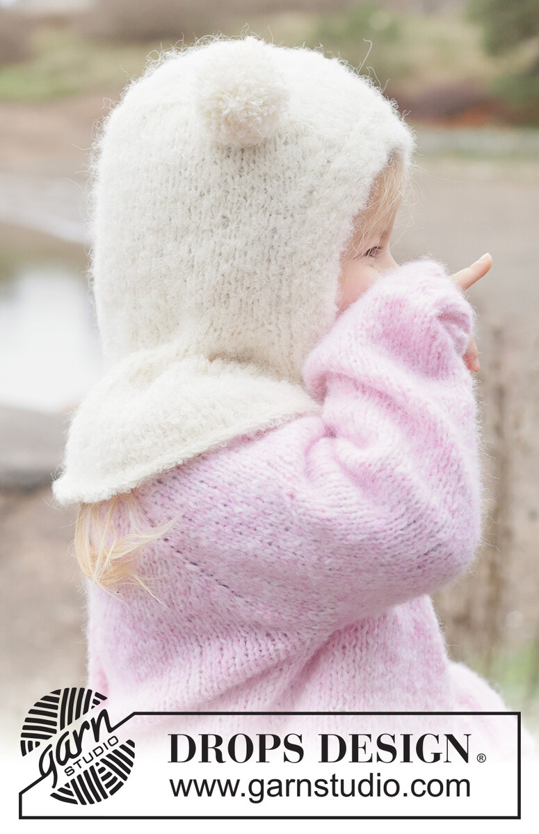 50-12 Snow Bear Balaclava by DROPS Design - Achetez pas cher ici