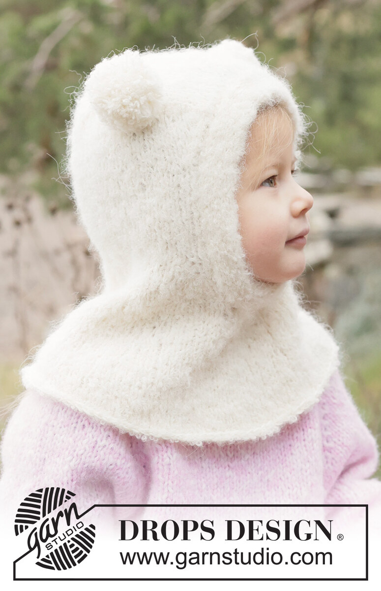 50-12 Snow Bear Balaclava by DROPS Design - Achetez pas cher ici