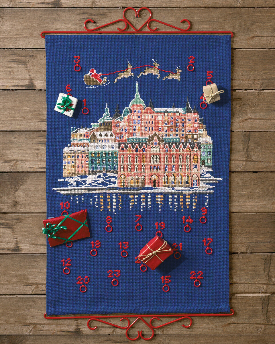 Noël en ville B5125/40 - Magnifique kit de broderie 40x60cm - Achetez ici